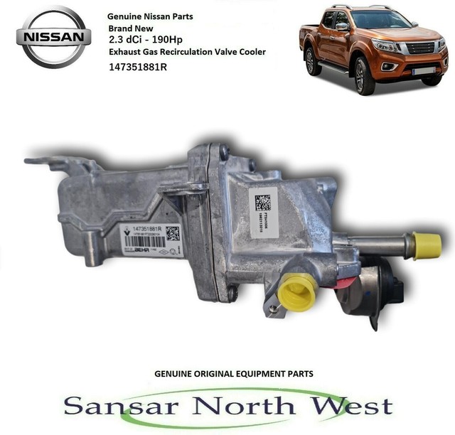 Nissan NAVARA D23 2017 Diesel EGR Cooler 147351881R Sig12939 for sale ...
