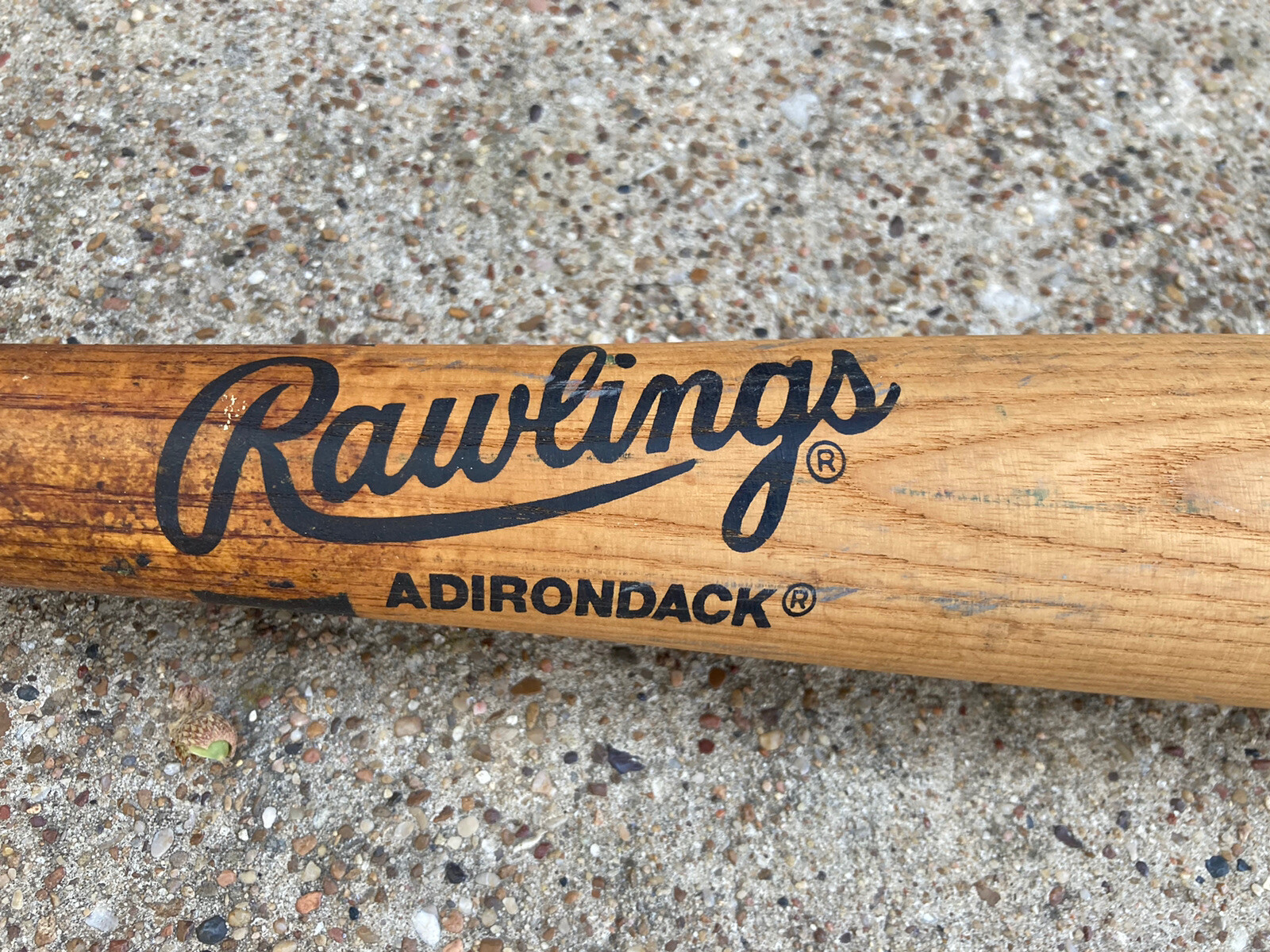Texas Rangers Game-Used Broken Bat John Russell Rawlings Adirondack ...