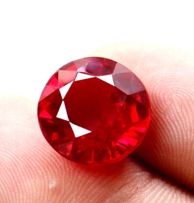 Red Ruby Round Cut Loose Gemstone Natural Mozambique Certified 10.50 Ct ...