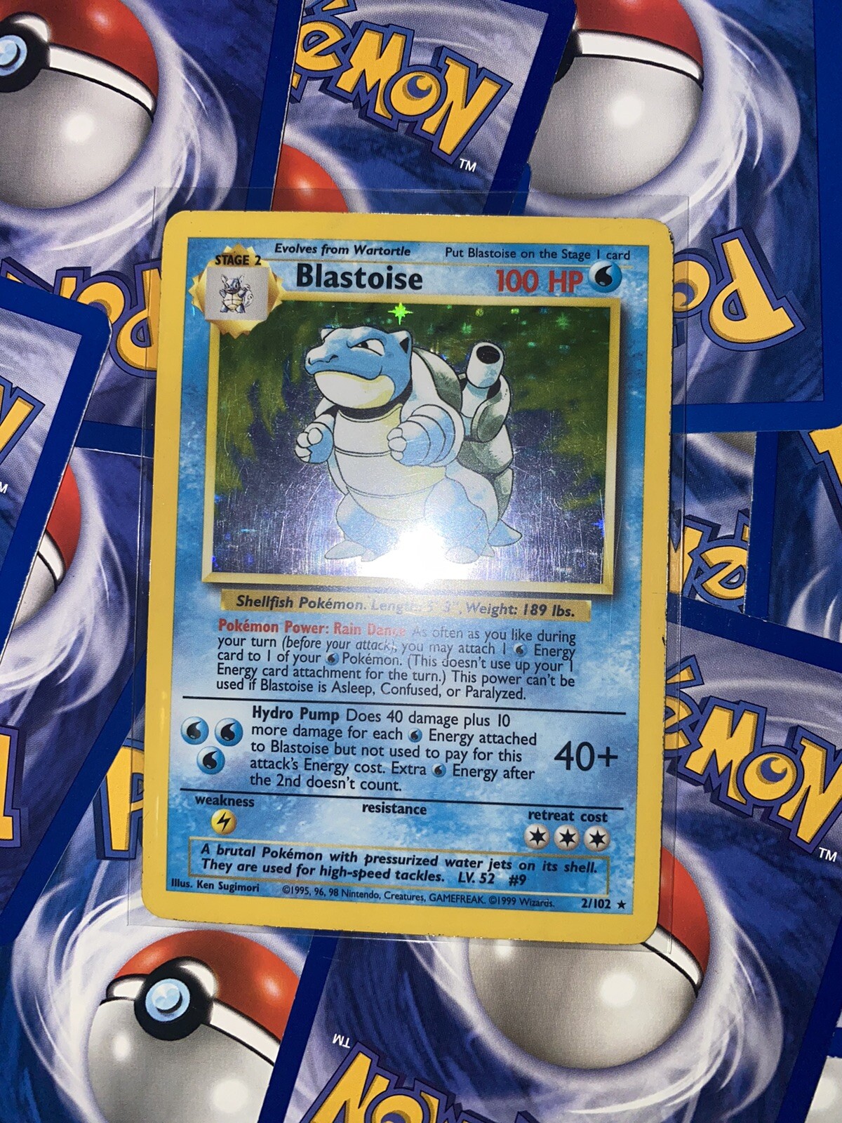 Pokémon TCG Blastoise Base Set 2/102 Holo Shadowless Holo Rare | eBay