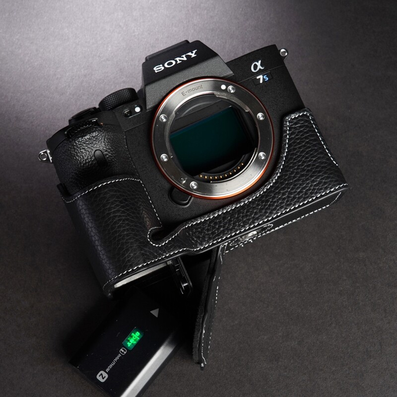 Handmade Genuine Leather Half Camera Case Cover For Sony A7R5 A7M4 A74 ...