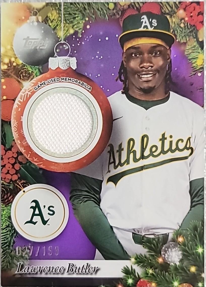 2025 Topps Holiday - Relics Lawrence Butler #PR-LB Purple Metallic /199 ...