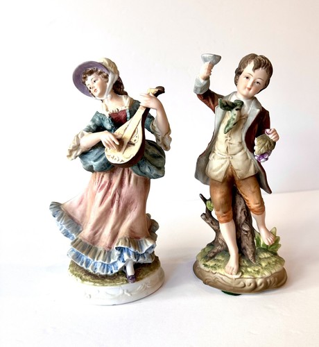Vintage Set Of 2!! Andrea By Sadek Porcelain Hand Painted Figurines ...