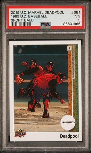 2019 UPPER DECK MARVEL DEADPOOL SPORT BALL! #SB1 1989 UPPER DECK ...