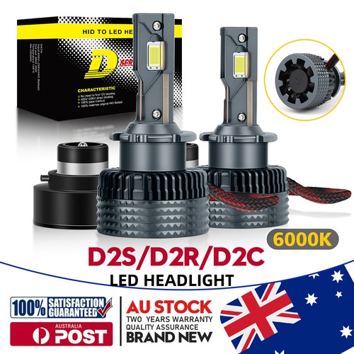 D2S LED Headlight Kit Bulbs White HID Conversion kit CANbus 6000K 36W ...