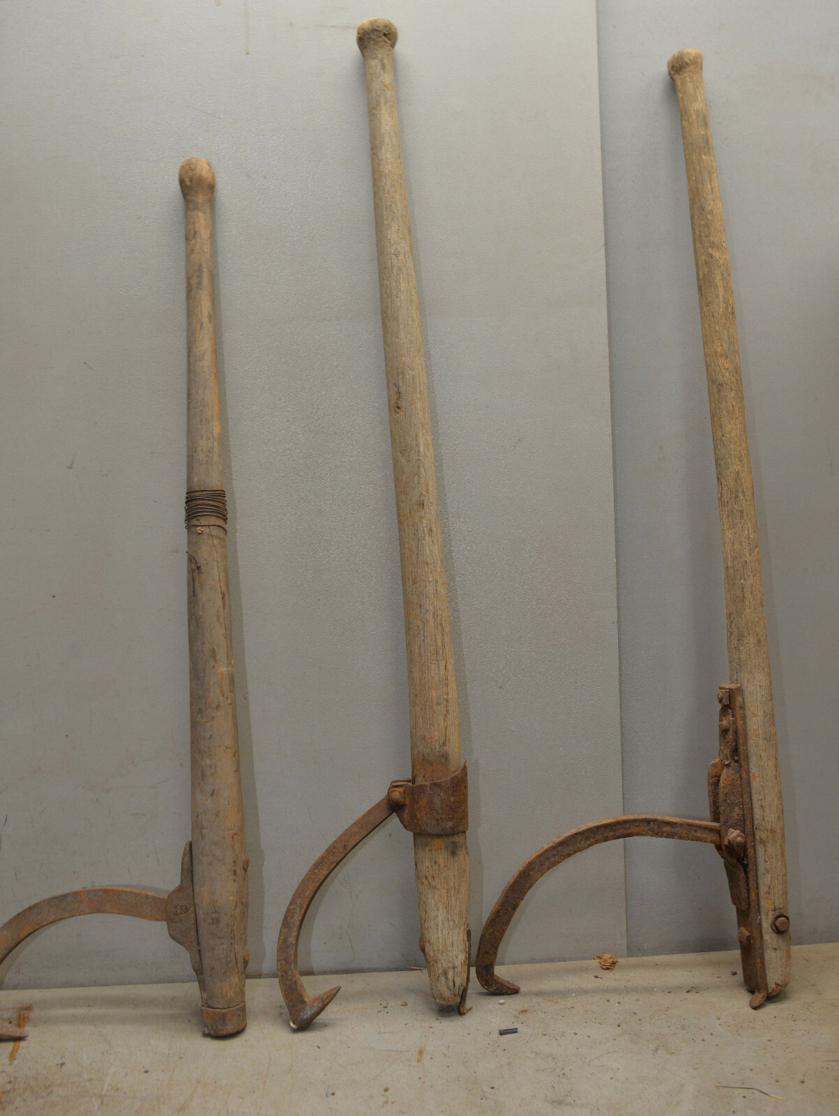 4 antique cant hook lumber log tool logging pick up hooks collectible ...