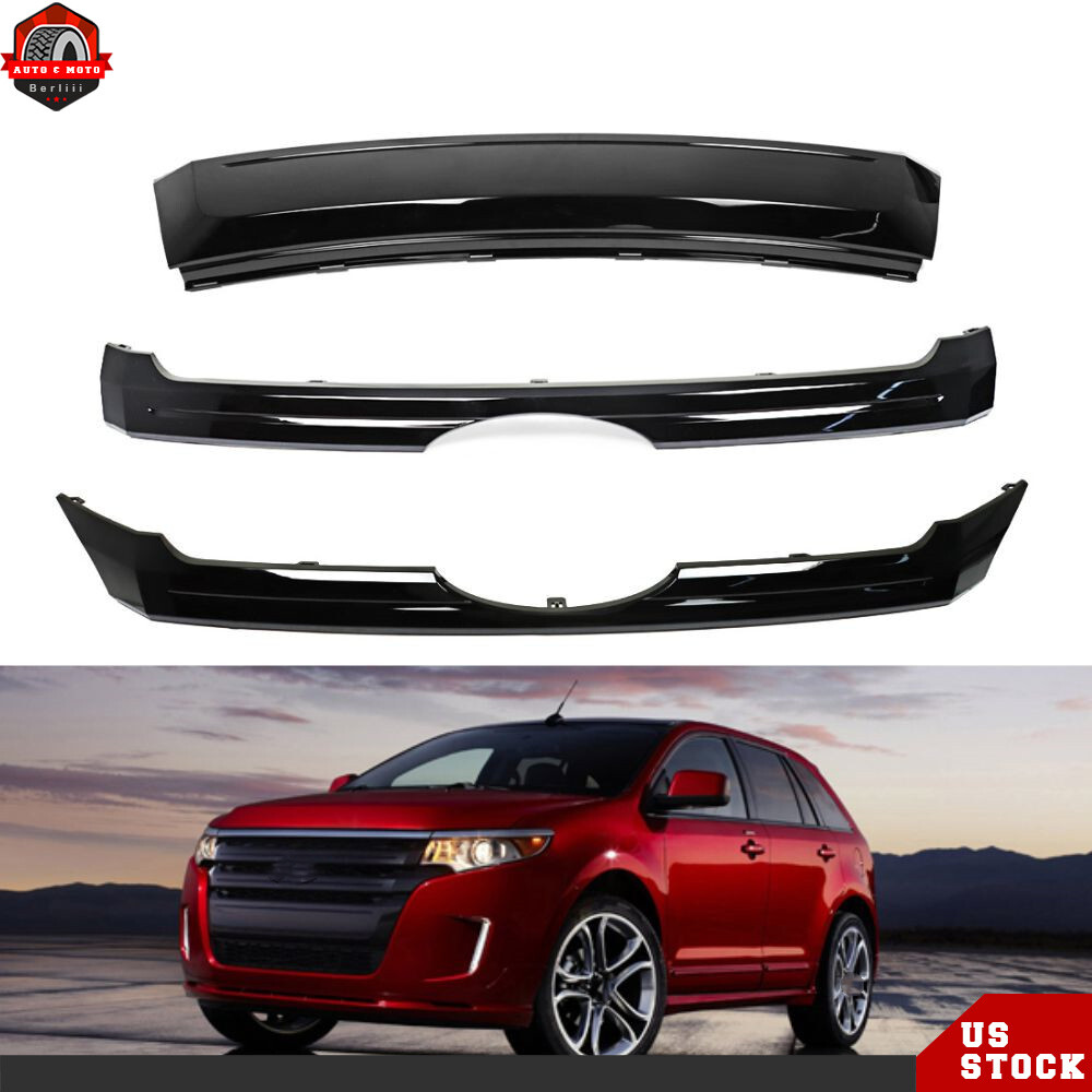 For 2011 2012 2013 2014 Ford Edge Front Upper+Center+Lower Grille ...