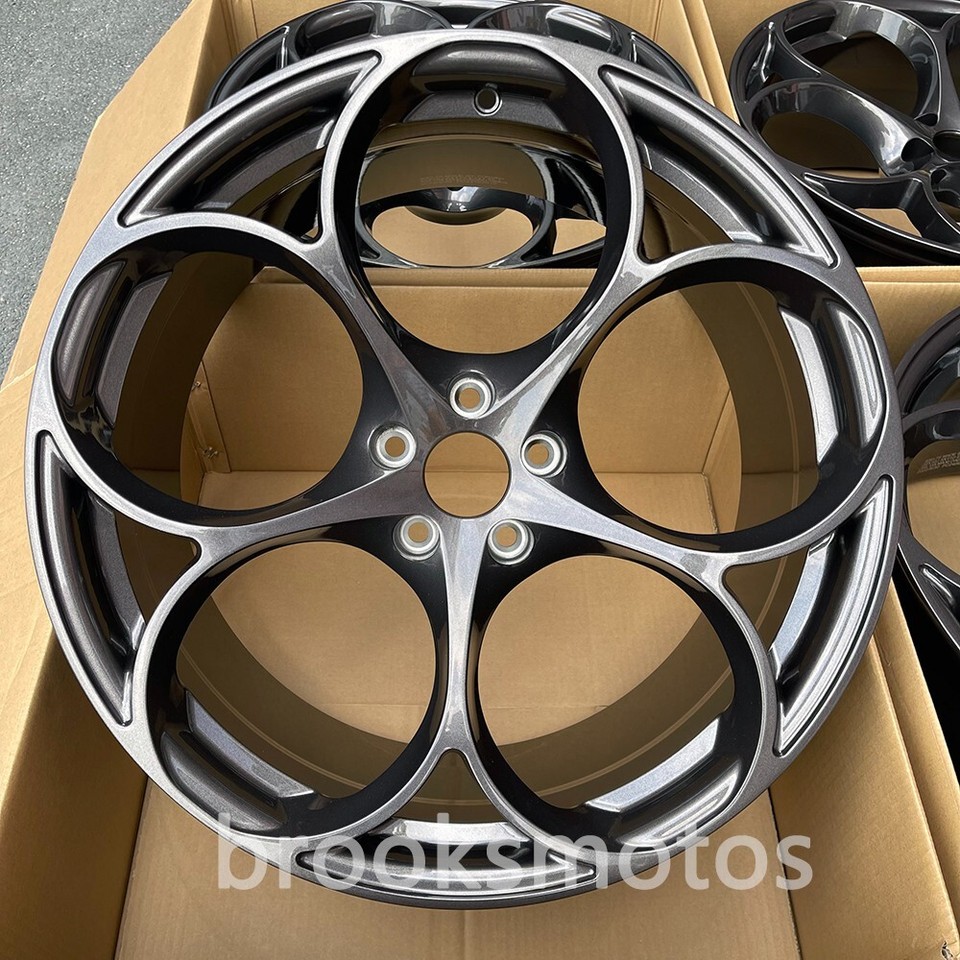 FOR ALFA ROMEO 4C 960 18" 19" DRAK GRAY FULL FORGED WHEELS RIMS 18X7.5 ...