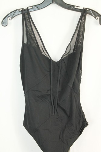 Shan Charlie Womens Fishnet Caviar/Black Bathing Suit #12 $330 | eBay