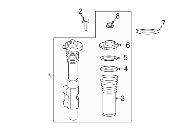 Genuine Mercedes-Benz 906 SPRINTER Front Shock Absorber A9063200433 for ...
