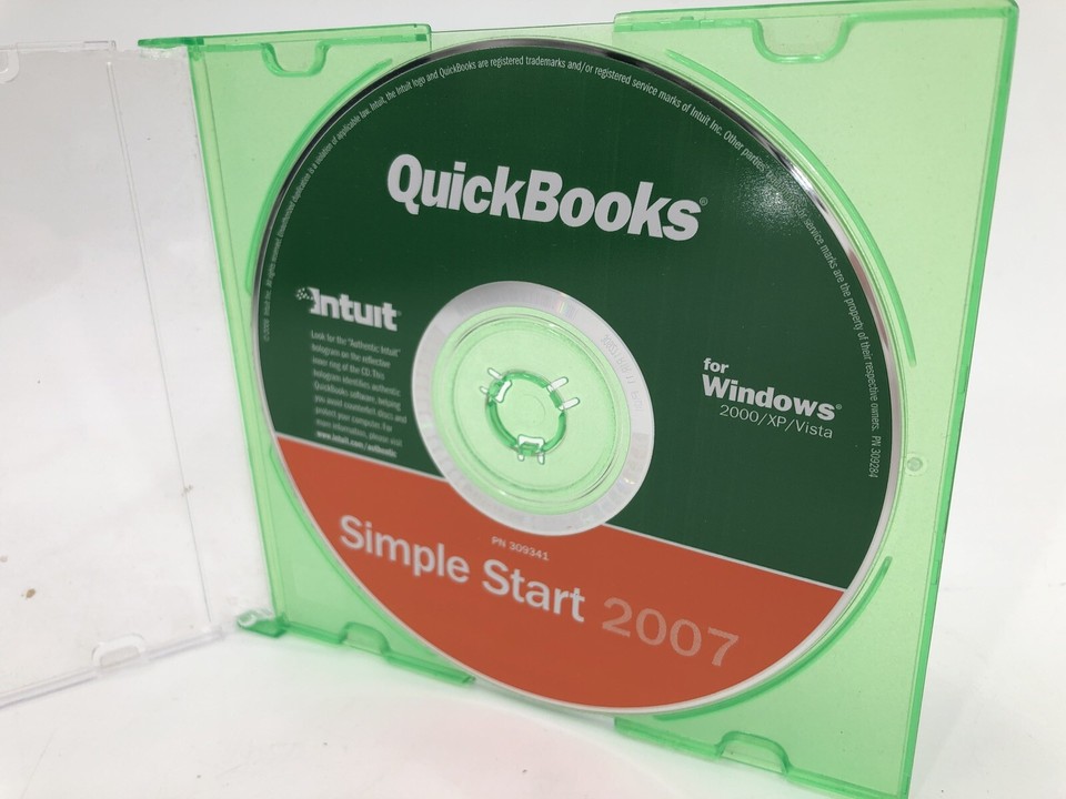 QuickBooks Simple Start 2007 Essentials Edition Financial Windows ...
