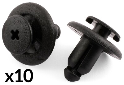 10x 8mm Wheel Arch Lining Clips for Honda Mazda Toyota Nissan Black ...