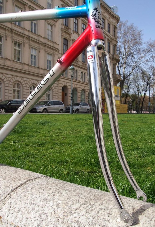 Vintage 80s SELECT Vienna Italian Road Bike Steel Frame Columbus CROMOR ...