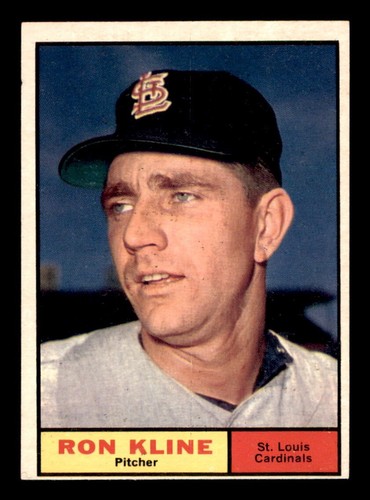 1961 Topps Baseball #127 Ron Kline EX *e1 | eBay