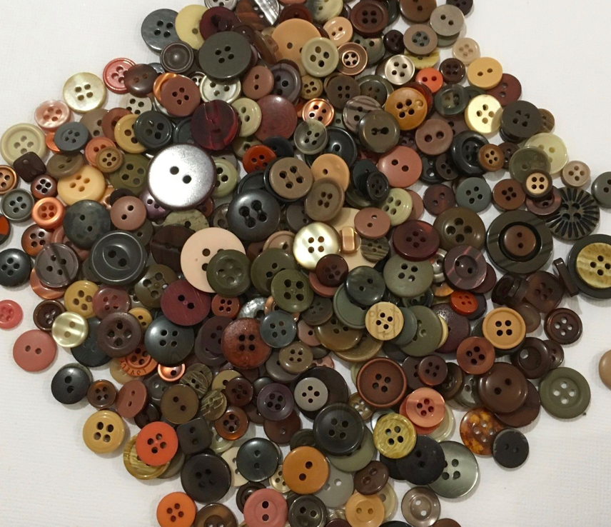 Buttons Bulk 6-25mm 250 500 1000 Pieces Single Colour Craft Sewing ...