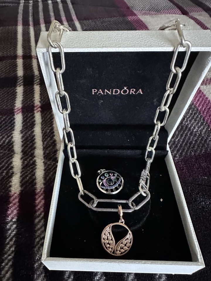 NEW 100% Authentic Pandora ME 925 Paperclip Chain Medium-Link Necklace ...