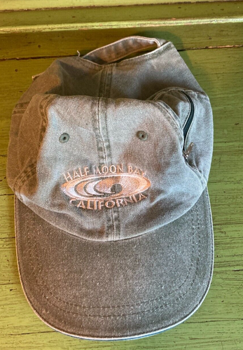 Women's Baseball Cap Adjustable Half Moon Bay Logo with Zip Pocket | eBay