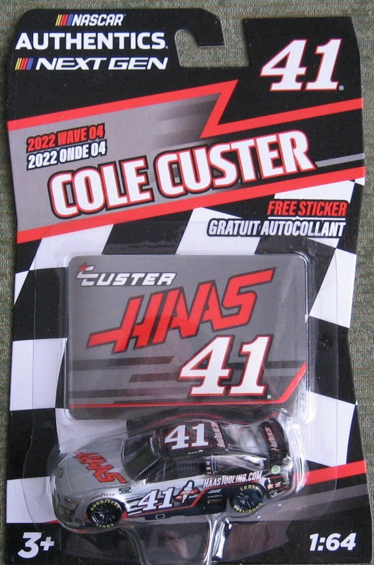 2022 NASCAR AUTHENTICS NEXTGEN = COLE CUSTER #41 HAAS WAVE 04 = 1:64 ...