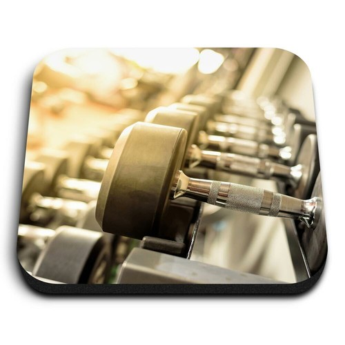 Square MDF Magnets - Dumbbell Weights Fitness #2649 | eBay