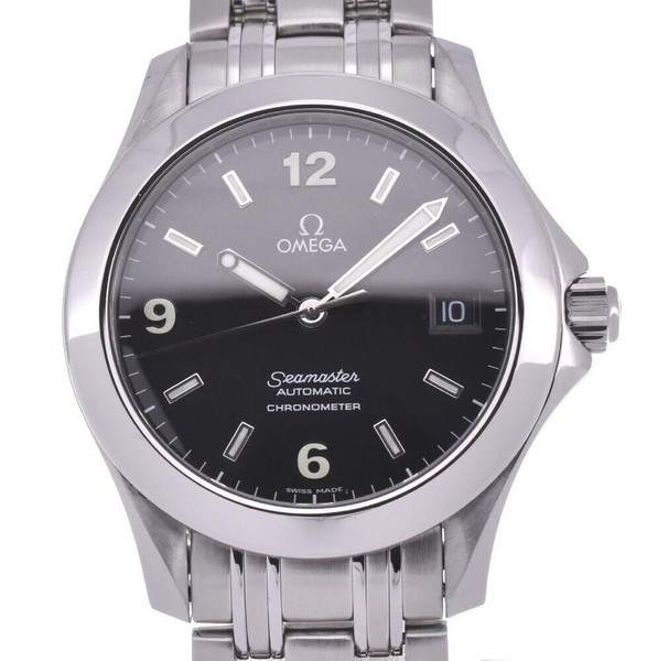 OMEGA Seamaster Men's Black Watch - 2501.53 for sale online | eBay