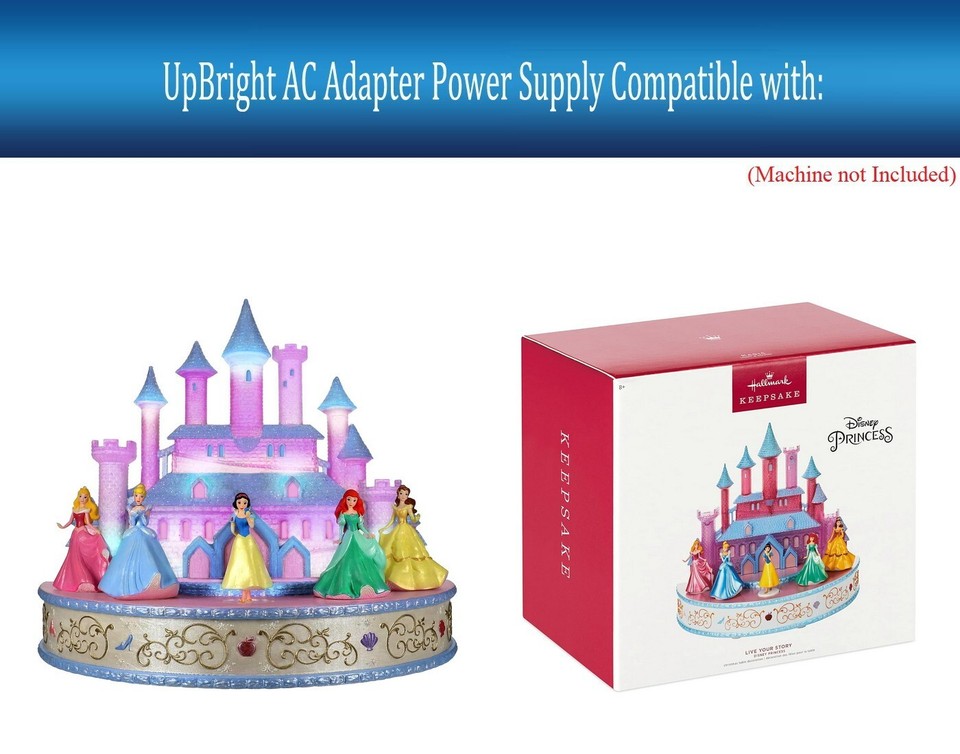 5V AC/DC Adapter For Hallmark Keepsake Disney Princess Live Your Story ...