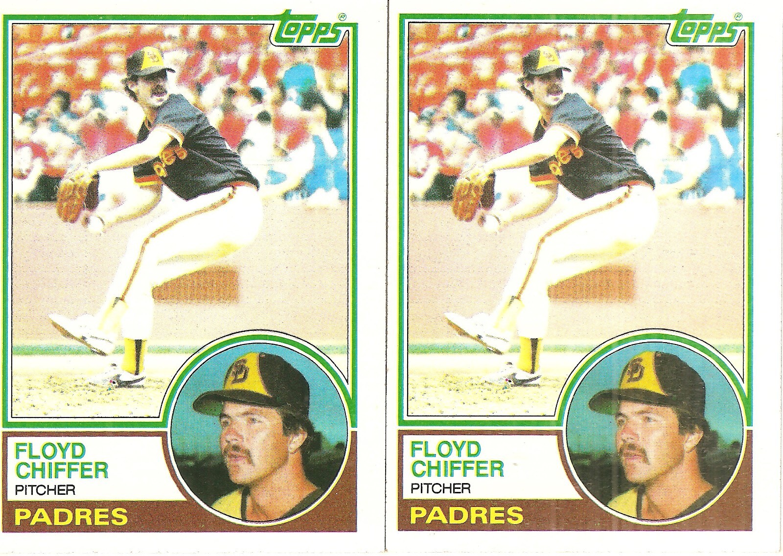 2 CARD FLOYD CHIFFER BASEBALL CARD LOT 815 | eBay
