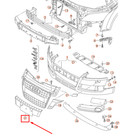 NEW AUDI TT 8J FRONT LICENCE PLATE HOLDER 8J0807285B1QP 8J0-807-285-B ...