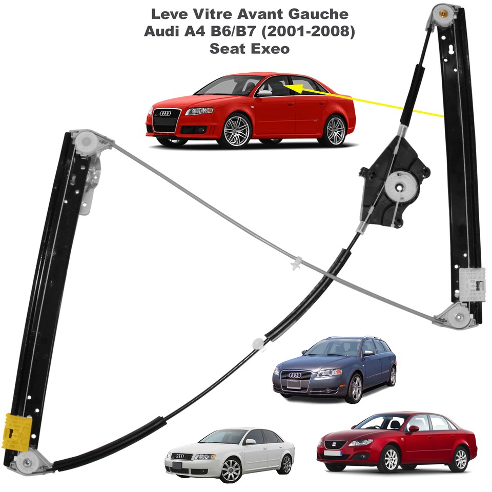 Window Lifter Mechanism Front Left for Audi A4 S4 RS4 8E 8E0837461B ...