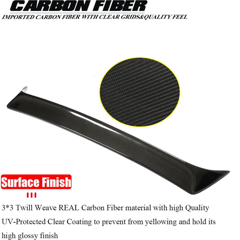 Fits Alfa Romeo Giulia 2015-2021 Carbon Fiber Rear Roof Spoiler Window ...