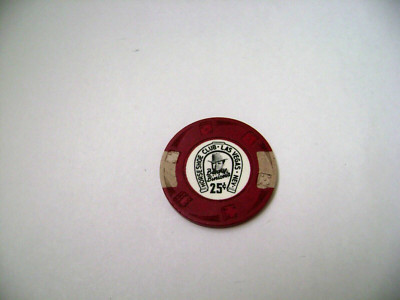 Binion's Horseshoe Club Las Vegas NV, Casino Chip Gaming Token .25 Cent ...