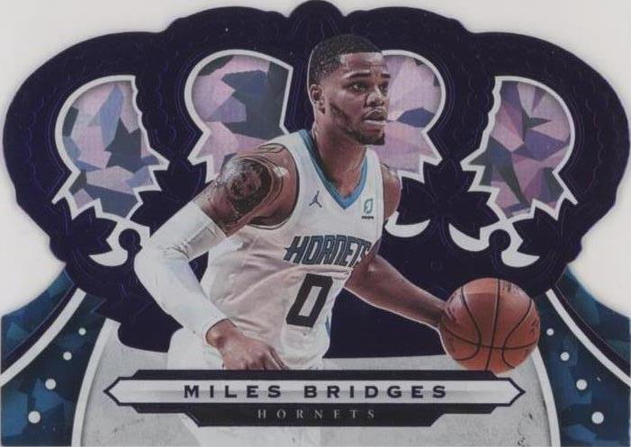 2019-20 Panini Crown Royale - Miles Bridges #35 Purple Crystal /25 for ...
