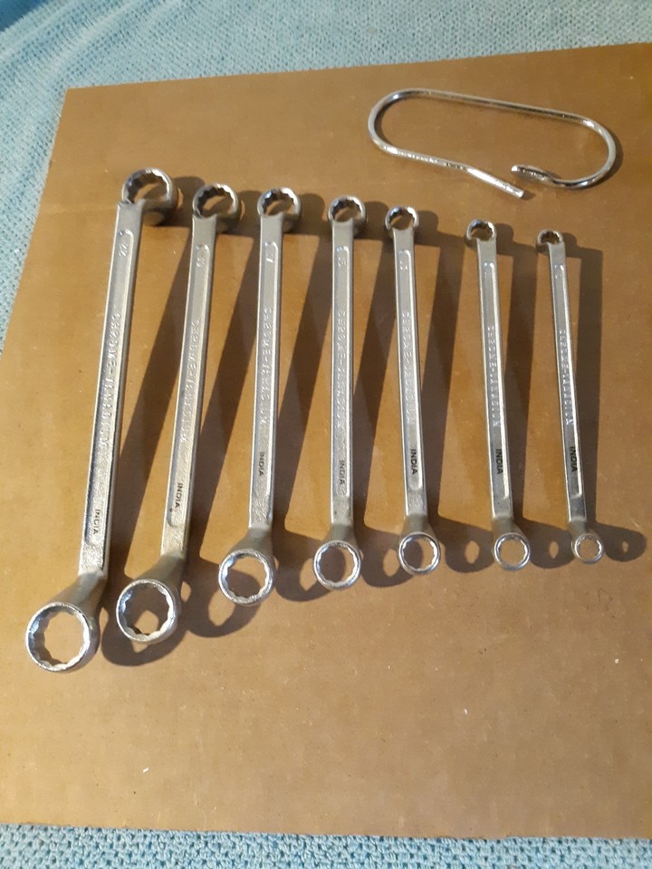 7 pc Metric Double End Deep Offset Box Wrenches Chrome Vanadium India ...