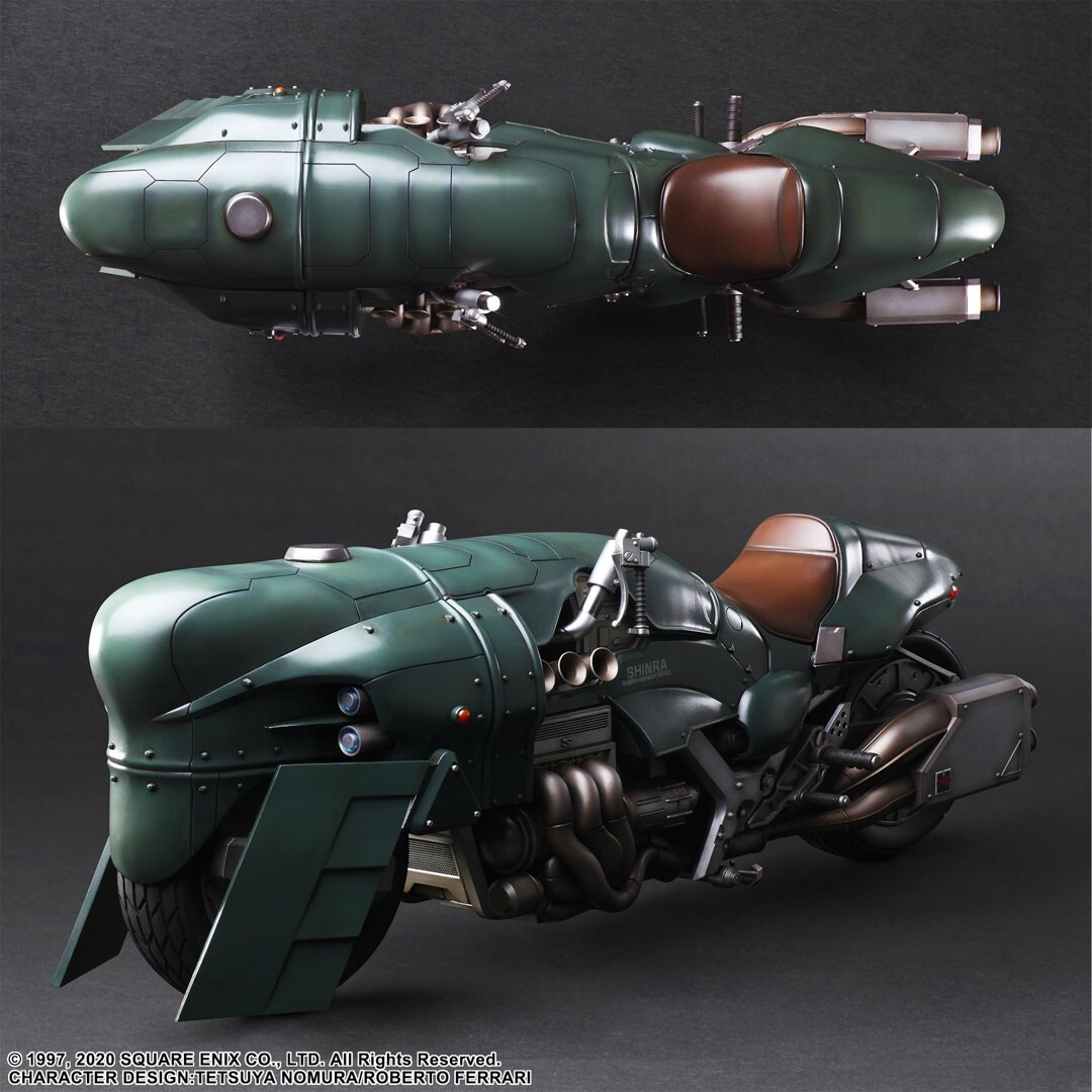 FF7R Shinra Elite Security Officer Motorcycle 10.5in Action Figure PLAY ...