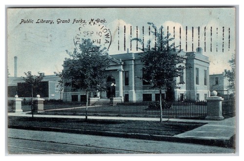 GRAND FORKS ~ North Dakota ~ Public Library 1908 | eBay