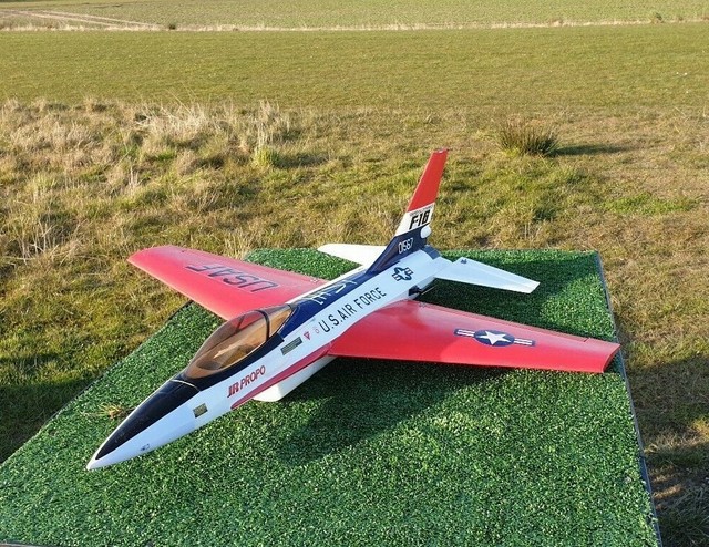 RARE Kyosho Jet Aeroplane F-16 70mm EDF - 935 Mm Wingspan for sale ...