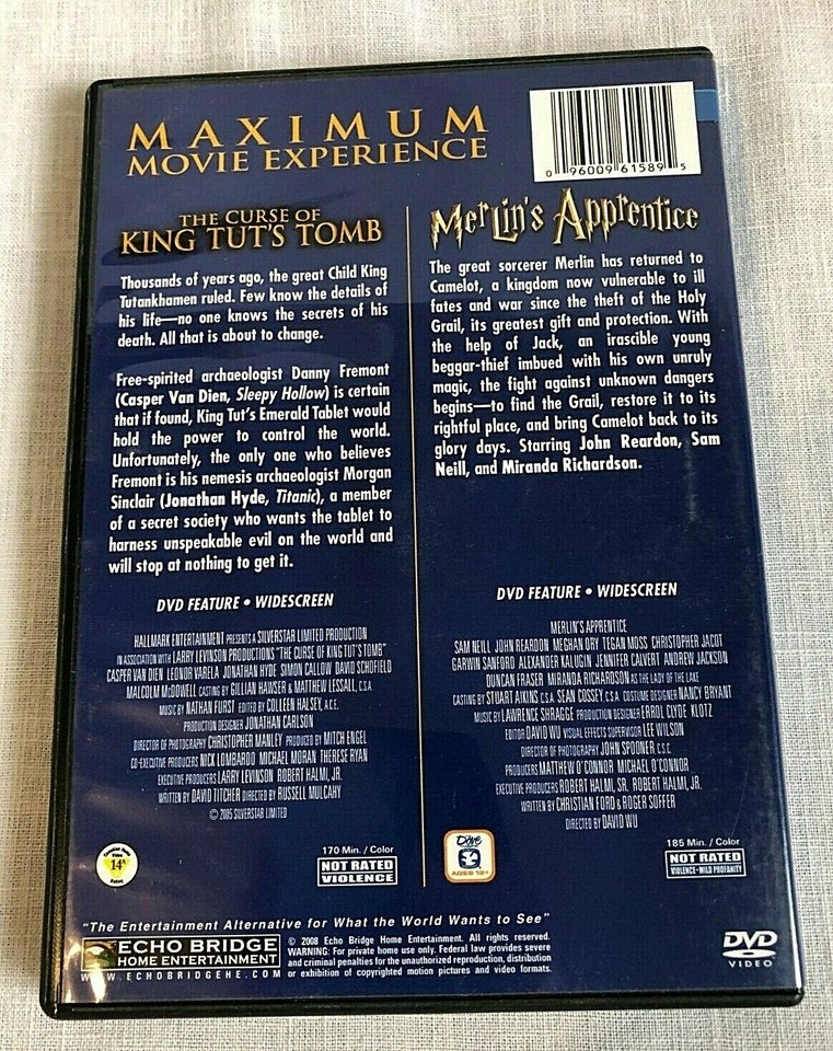 Curse of King Tut's Tomb and Merlin's Apprentice Double Feature DVD ...