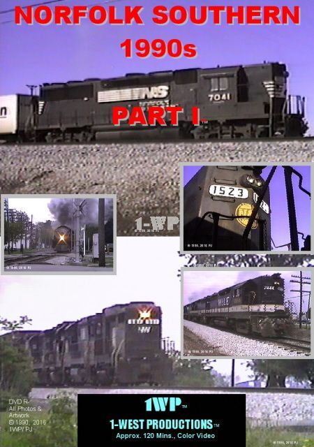 NORFOLK SOUTHERN 1990s PART 1 Railroad Train DVD Video NEW N&W NS SOU ...