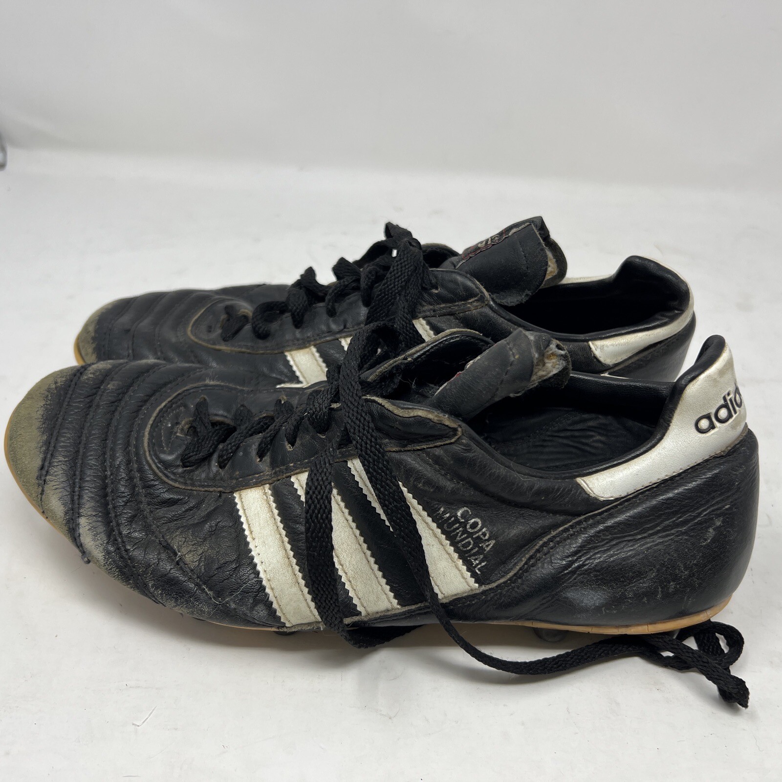 Mens 9 Adidas Copa Mundial 015508 Black Leather Socce… - Gem