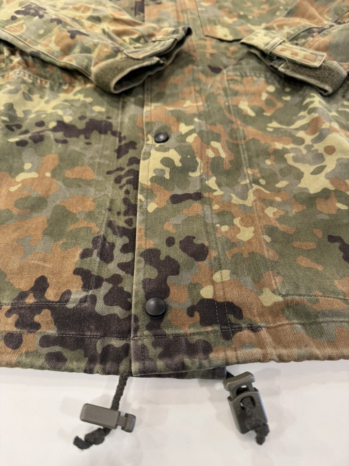 German Military Flecktarn Parka Camouflage Sturm European Hooded Jacket ...