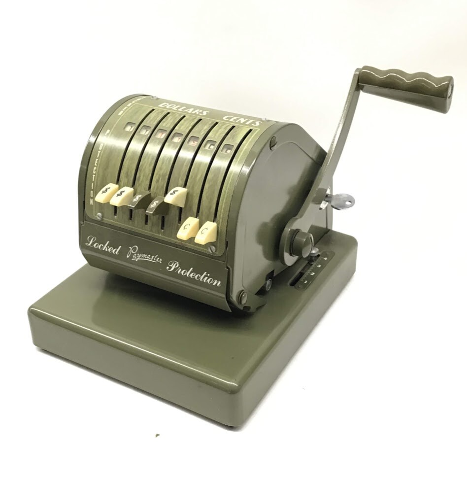 VINTAGE PAYMASTER CHECK WRITER MODEL X-550 | eBay