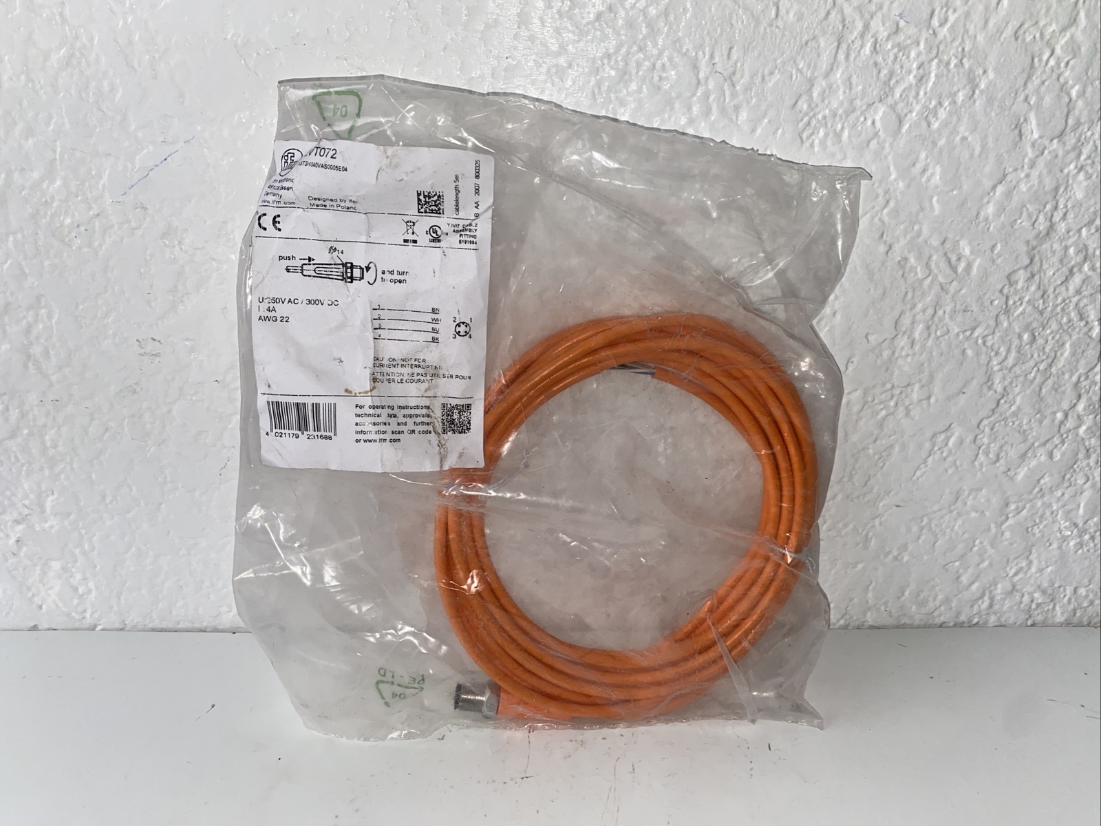 IFM sensor accessory connecting wire EVT072 for sale online | eBay