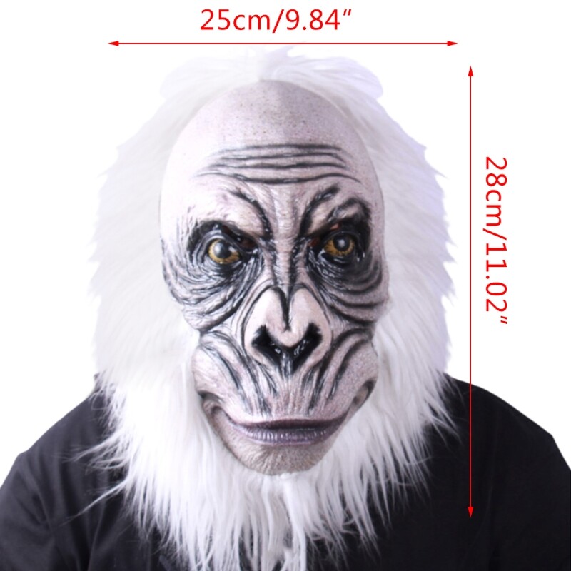 Animal Baboon for Head Mask Latex Monkey Gorilla Helmet for Halloween ...
