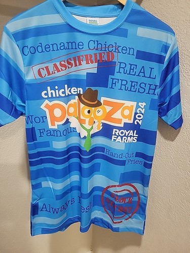 Royal Farms Chicken Palooza chickenpalooza Shirt blue 2024 NEW in bag ...