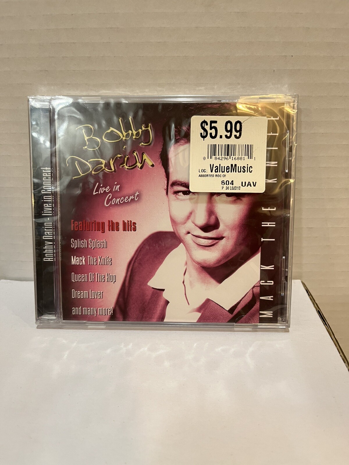 Live in Concert Bobby Darin CD Mack The Night Splish Splash & More for ...
