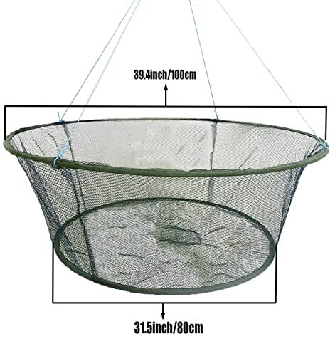 Foldable Fishing Net Hand Cast Net Shrimp Net Crab Net Fishing Net ...