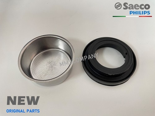 Saeco Parts - 2 Cup Filter Basket and Filterholder Gasket Set for ...
