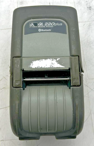 ZEBRA QL 220plus Mobile Printer with Bluetooth NO POWER ADAPTER/ TESTED ...