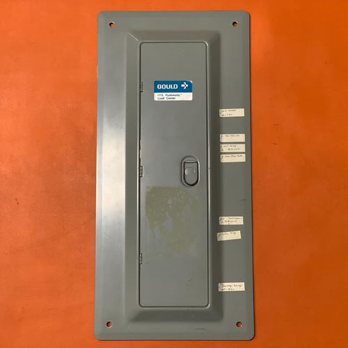 Pushmatic Gould ITE Siemens Electri-Center Panel Cover 20 Space 100 Amp ...