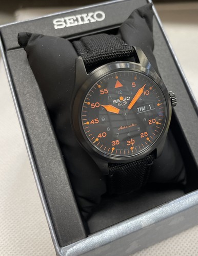 SEIKO 5 Automatic Nylon Band 40mm Black Dial Men’s Watch SRPH33 24 ...