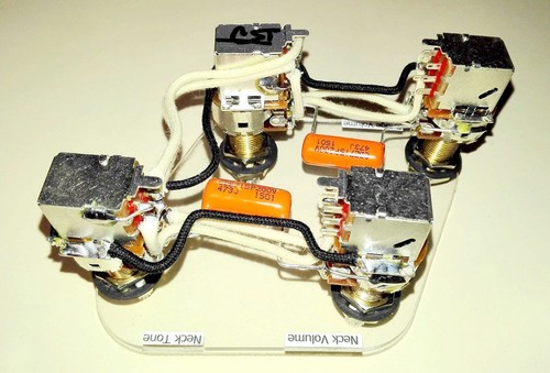 Custom Jimmy Page Wiring Harness Push-Pull Pot 500K 4 USA Gibson Les ...